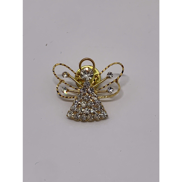 Jewelry | Vintage Collectible Rhinestone Angel Rhinestones Pin Back ...